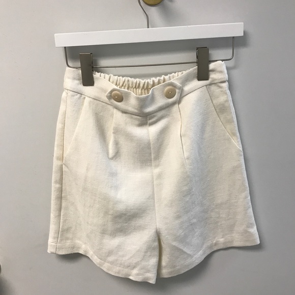 Corey Lynn Calter | Shorts | Corey Lynn Calter Shortsivory | Poshmark